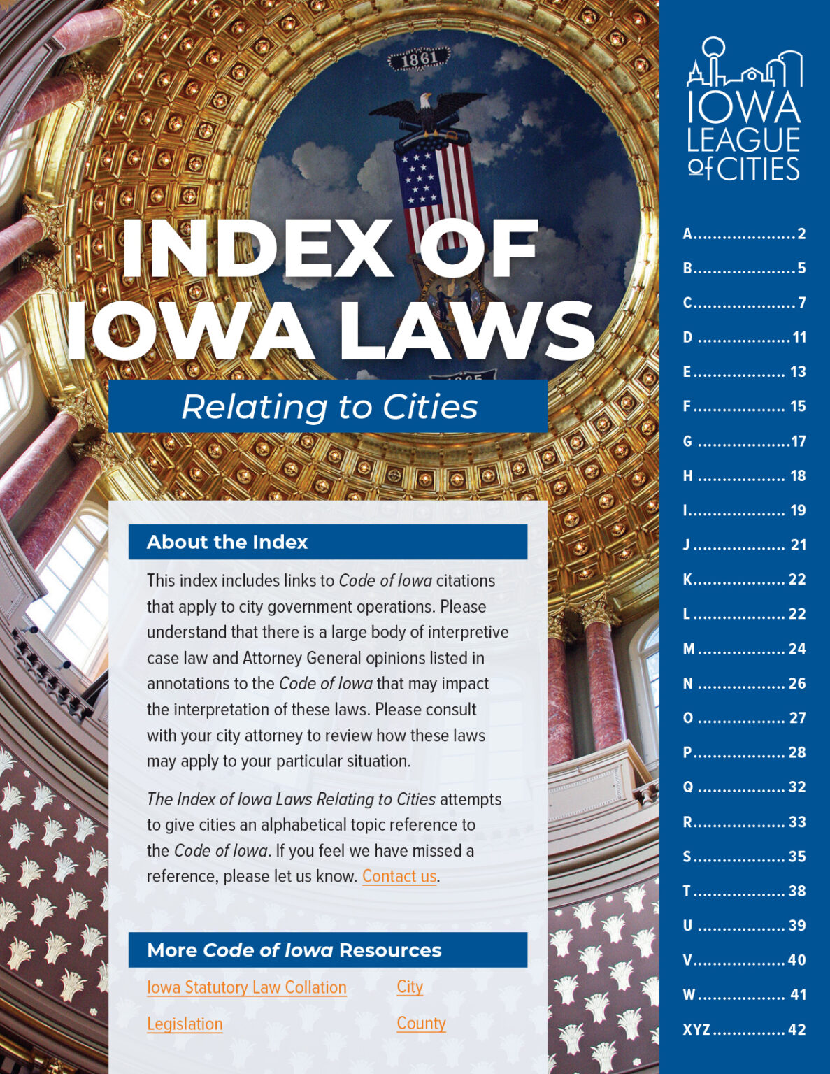 Index of Iowa Laws - IOWA League