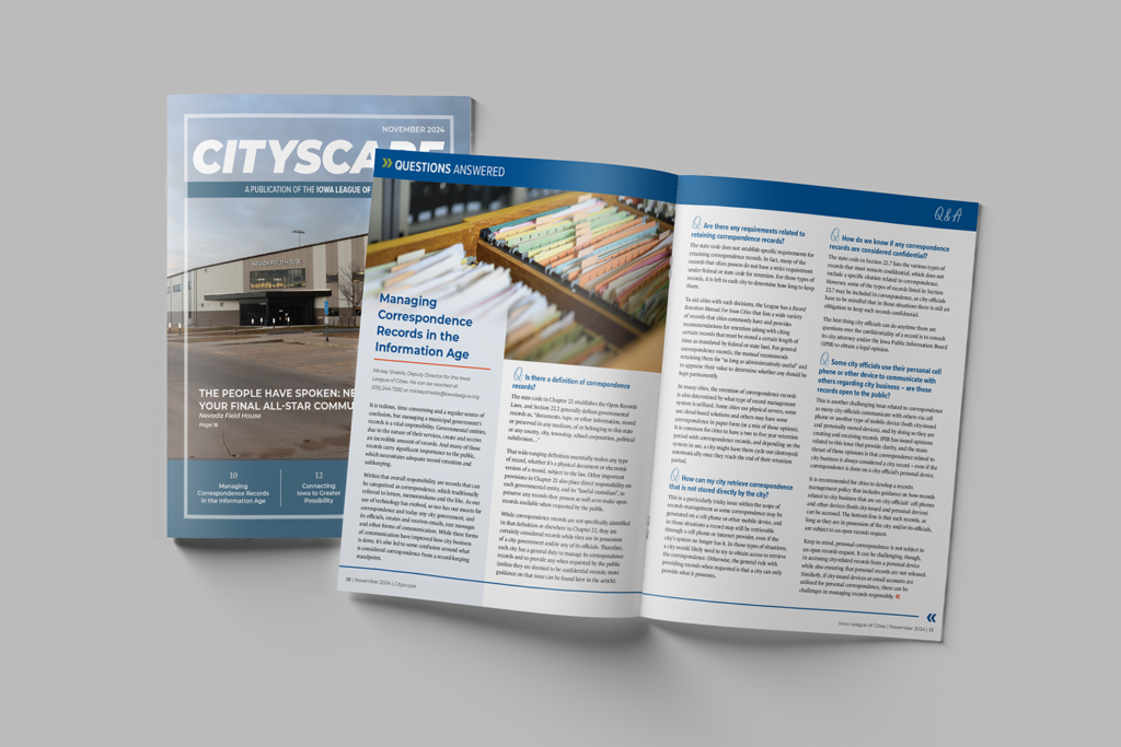 Cityscape Distribution - IOWA League